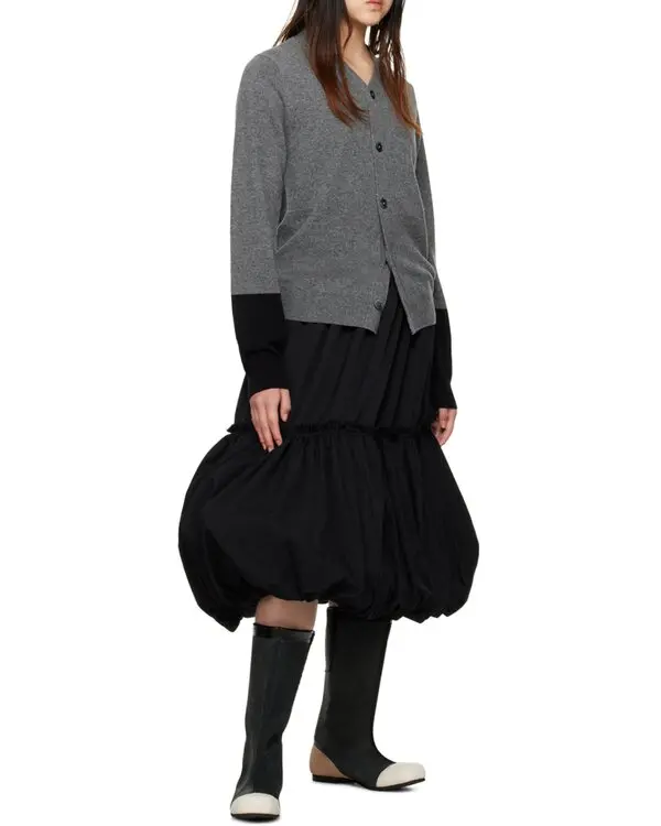 Comme Des Garçons Long Sleeve Button-down Cardigan