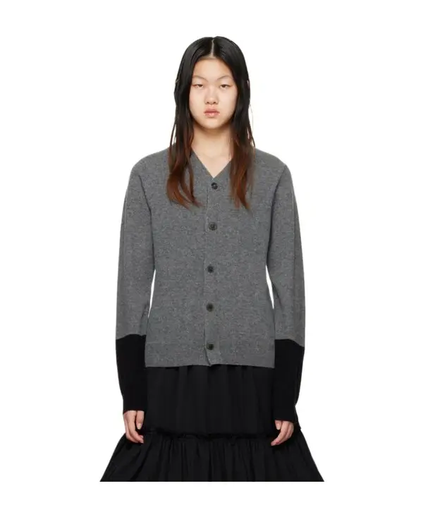Comme Des Garçons Long Sleeve Button-down Cardigan