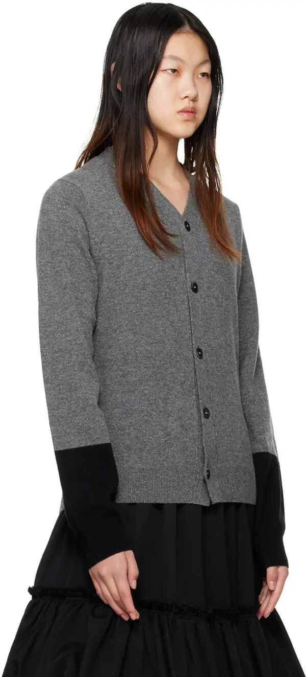 Comme Des Garçons Long Sleeve Button-down Cardigan