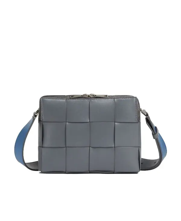 Bottega Veneta Small Cassette Shoulder Bag - Gray