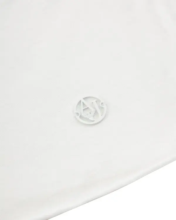 Emporio Armani Printed Round Neck T-shirt - White