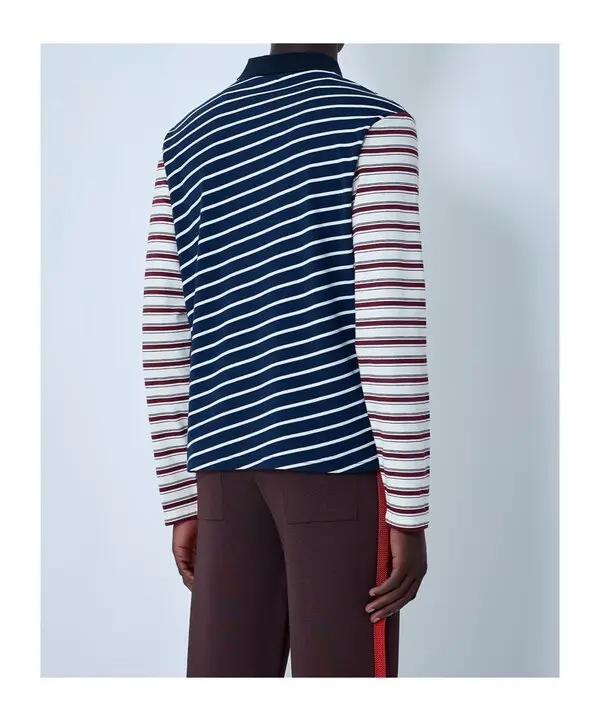 WALES BONNER Striped Logo Motif T-shirt