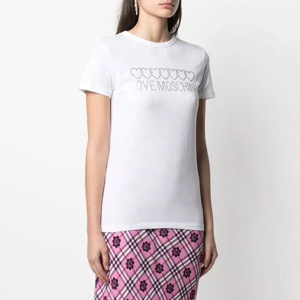 Moschino T-shirt With Round Neck And Short Sleeves