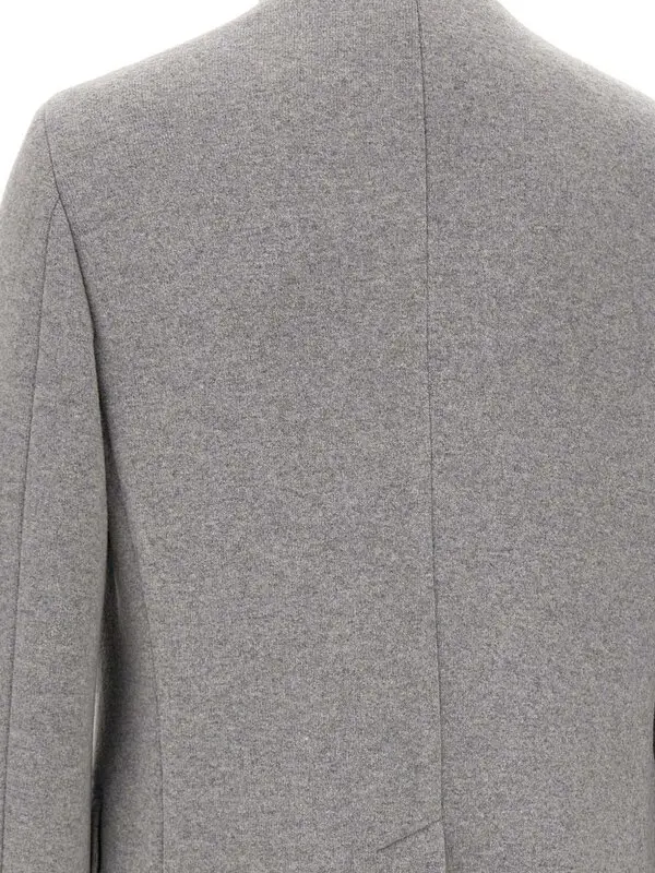 FAY Herringbone Wool-blend Coat