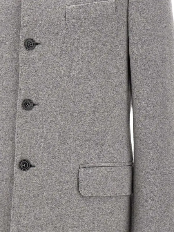 FAY Herringbone Wool-blend Coat