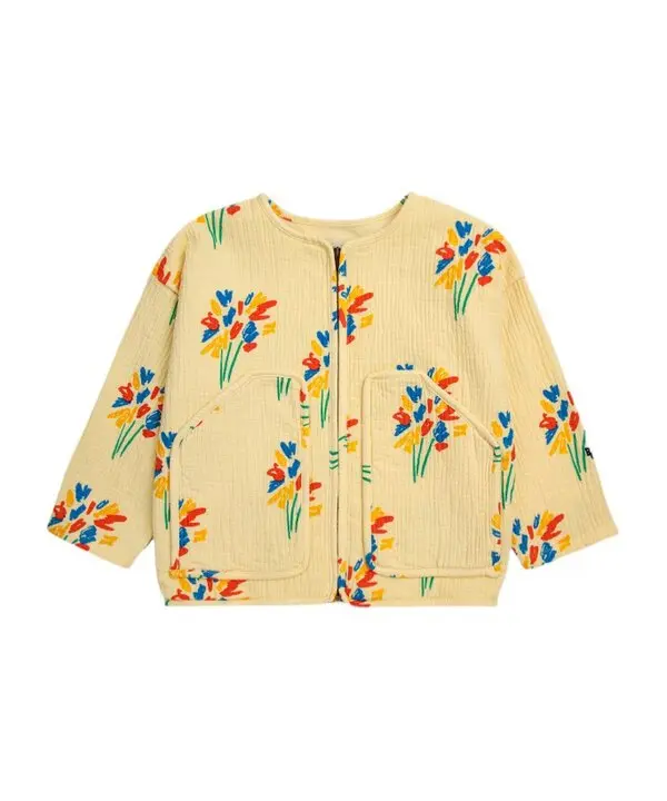 BOBO CHOSES Floral Print Zip-up Jacket