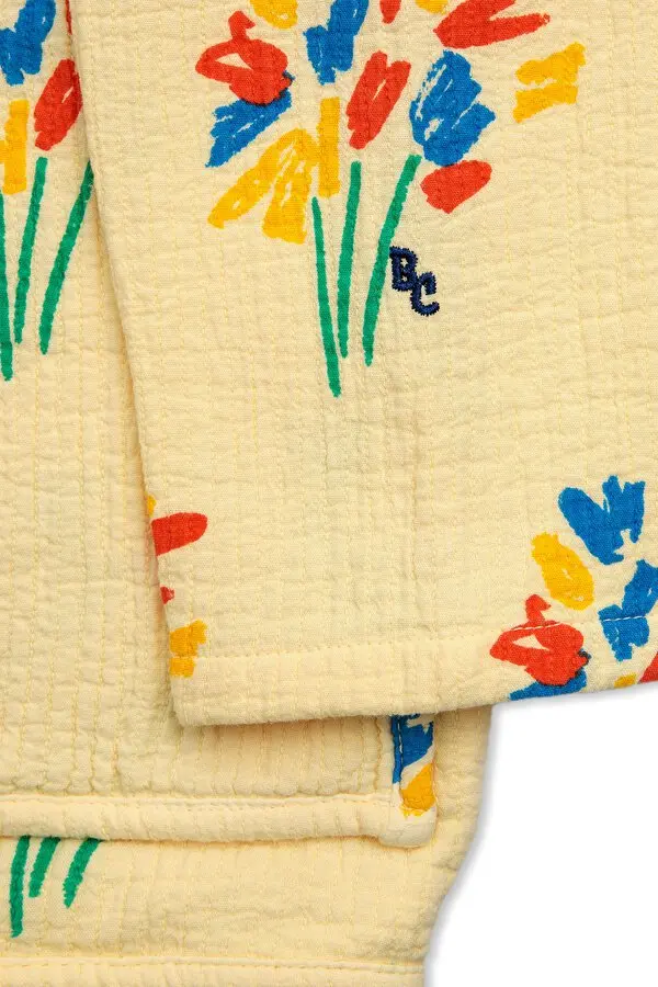 BOBO CHOSES Floral Print Zip-up Jacket