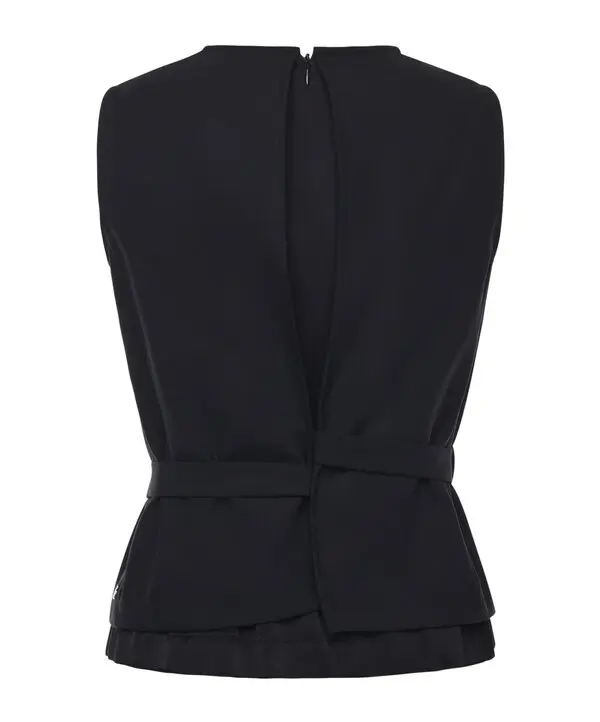 OTTOD'AME Belted Sleeveless Top