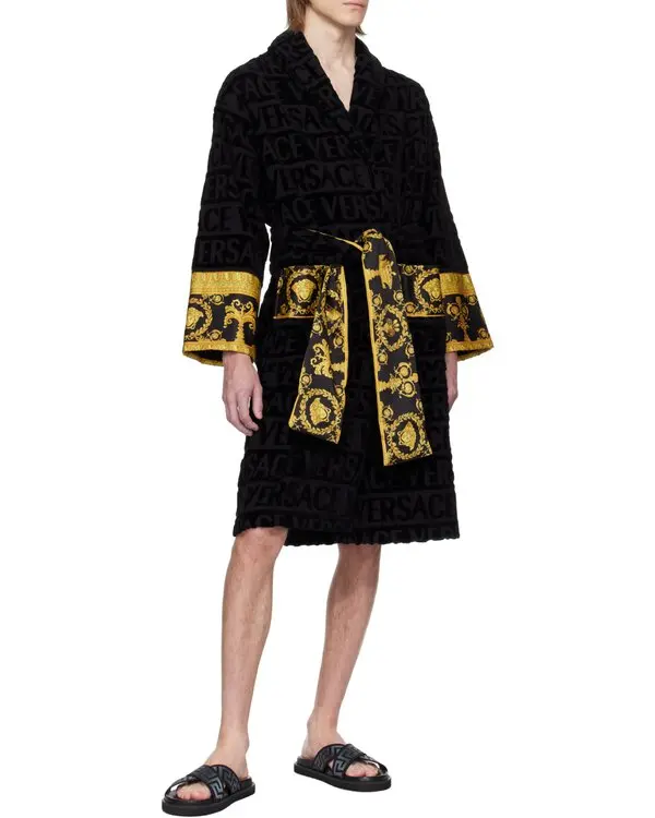 Versace Greca Open-toe Slides