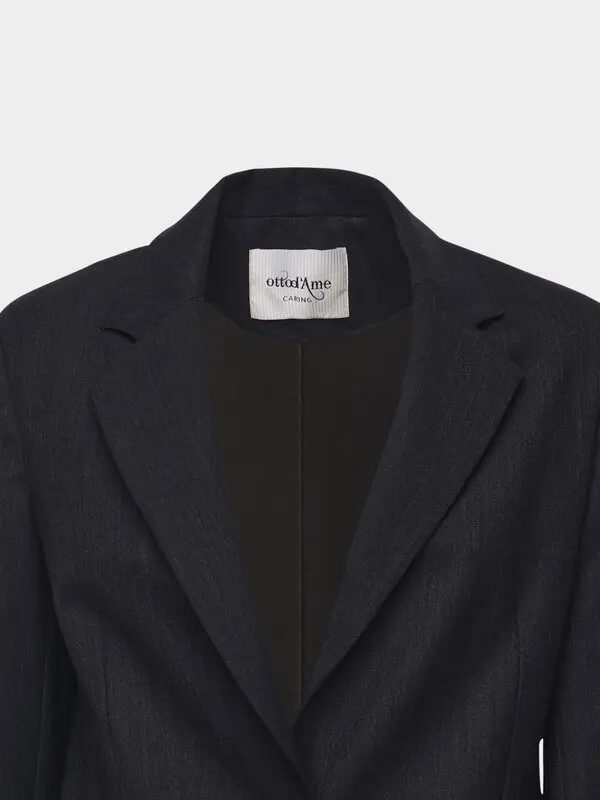 OTTOD'AME Two-button Wool Jacket - Black