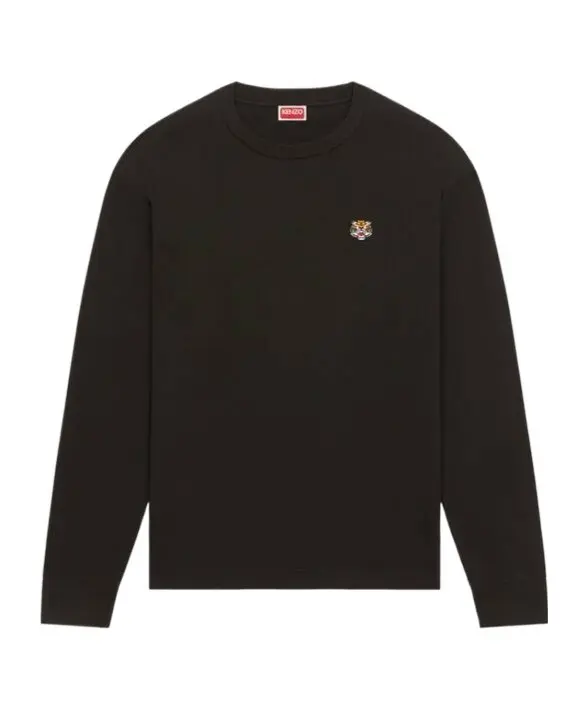 Kenzo Lucky Tiger Embroidered Long Sleeved T-shirt
