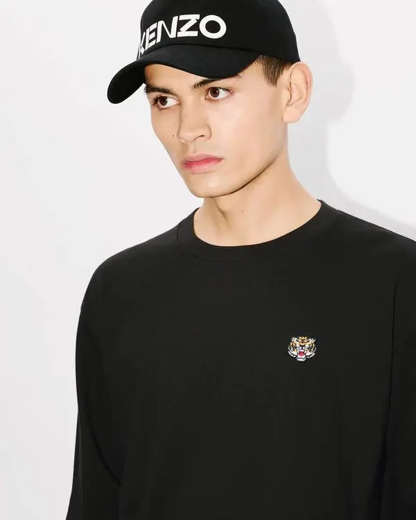 Kenzo Lucky Tiger Embroidered Long Sleeved T-shirt