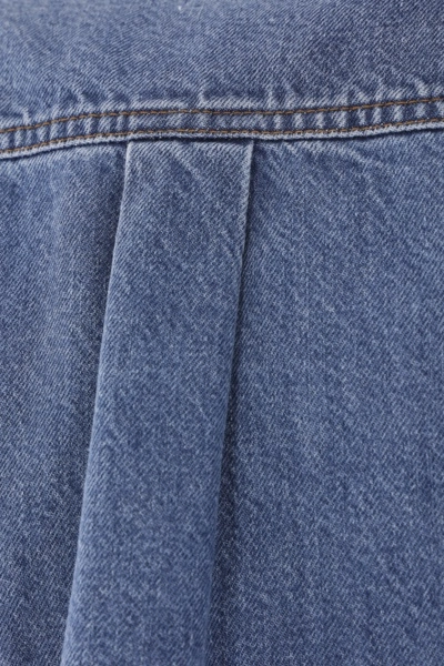 TOTEME Band Collar Buttoned Denim Shirt