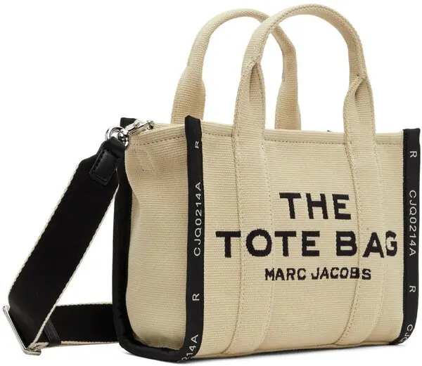 Marc Jacobs Logo Embroidered Tote Bag - Nude