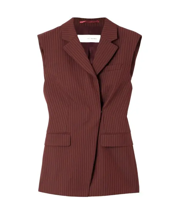 Dries Van Noten Striped Asymmetrical Vest
