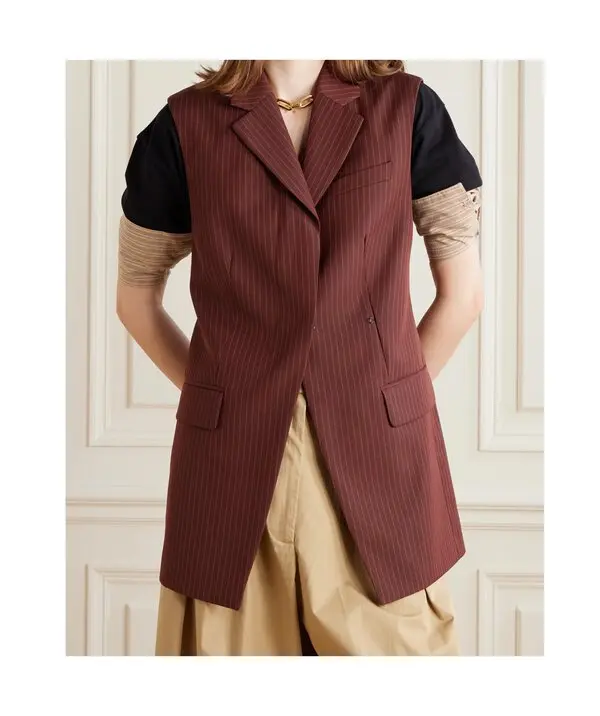 Dries Van Noten Striped Asymmetrical Vest