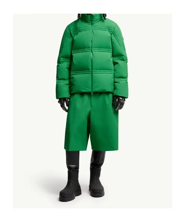 Moncler X Asap Rocky Logo Printed Layered Shorts - Bright Green