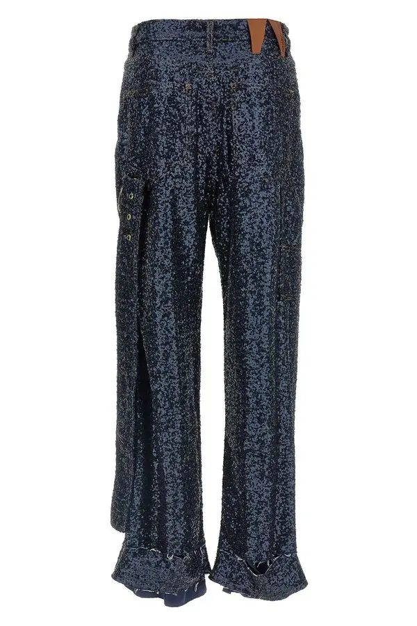 DARKPARK Lisa Belted Loose Fit Sequin Jeans