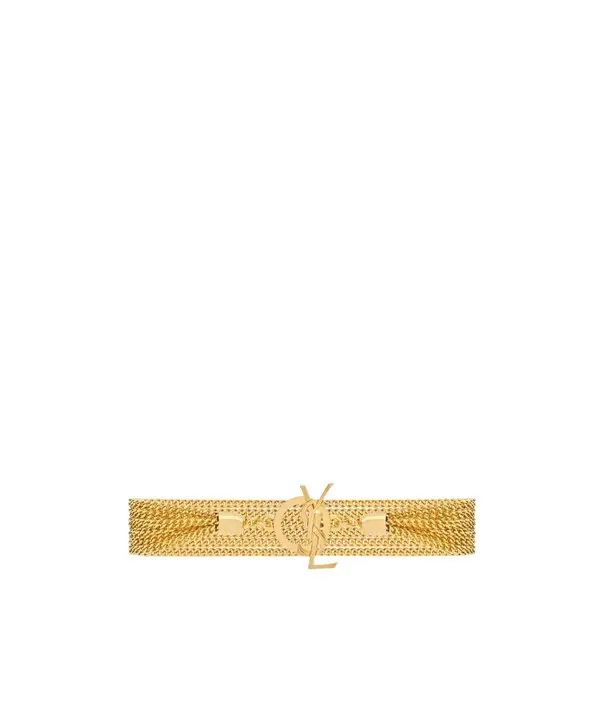 Saint Laurent Cassandre Chain Bracelet - Yellow