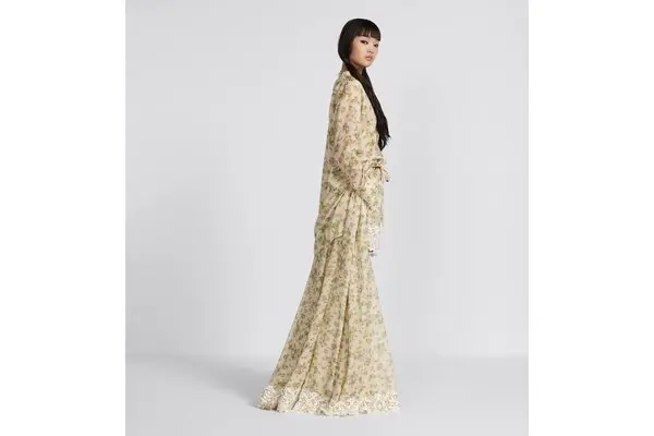 Dior Mid-length Skirt With Ruffle And Lace Detail