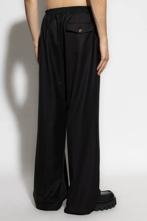 Moschino Pleat Detailed Straight-leg Pants