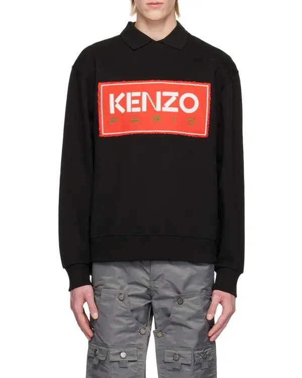 Kenzo Logo Crewneck Sweatshirt - Black