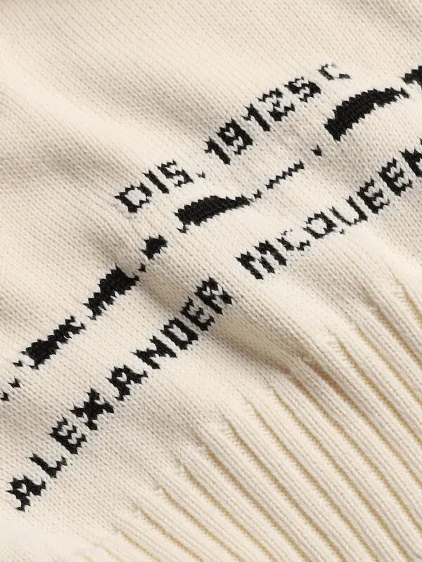 Alexander McQueen Graffiti Logo Intarsia Jumper