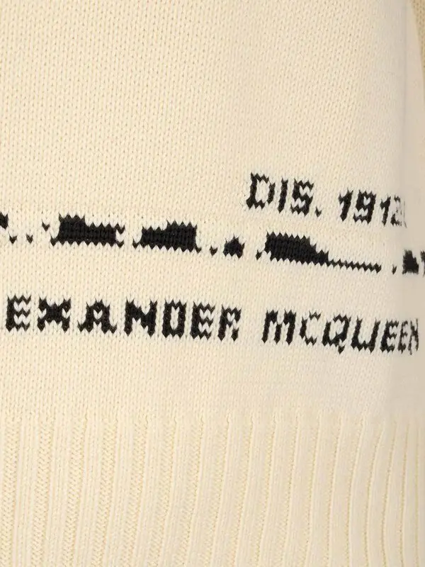 Alexander McQueen Graffiti Logo Intarsia Jumper