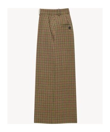 Saint Laurent Checked Mid-rise Culottes