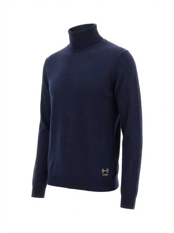 Gucci Wool Blend Turtleneck Jumper - Blue