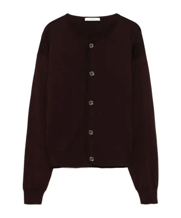 LEMAIRE Fine-knit Cardigan With Round Neck