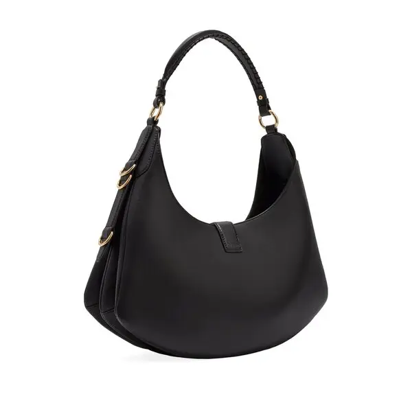 GANNI Logo Detailed Kat Small Tote Bag - Black