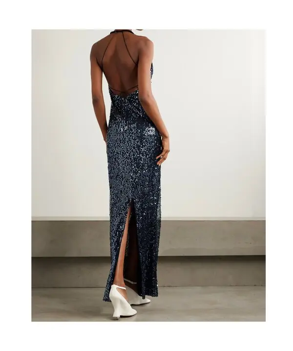 16Arlington Sequined Tulle Halterneck Gown