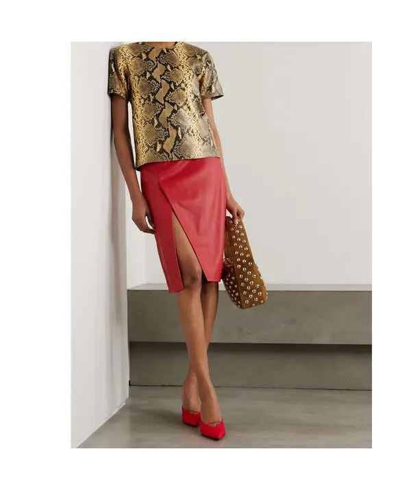 Dries Van Noten Leather T-shirt