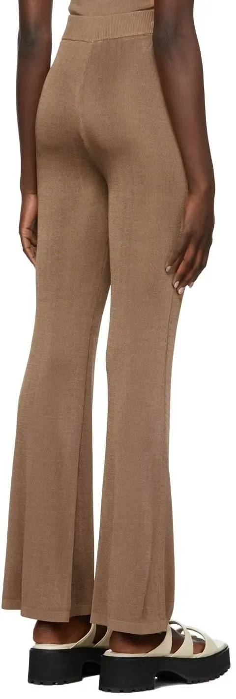 Staud Logo High-rise Slim-fit Pants