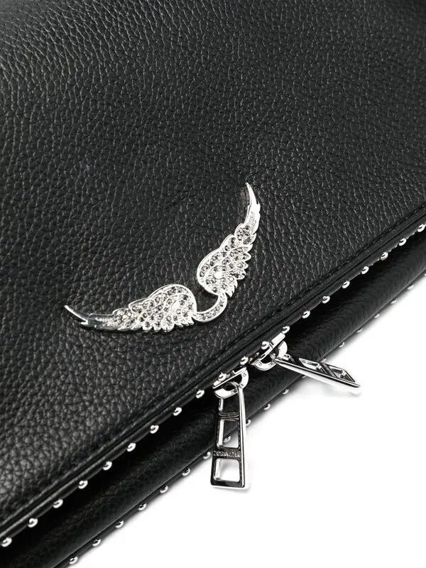 Zadig&Voltaire Studded Chain Shoulder Bag - Black