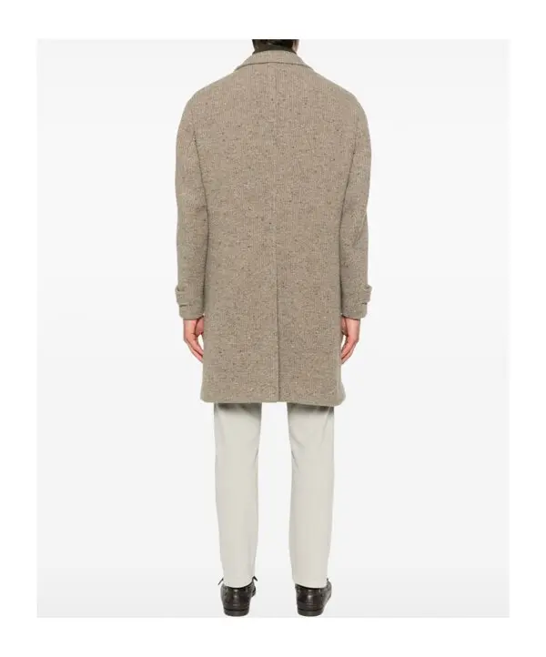 Eleventy Single-breasted Coat With Notched Lapel