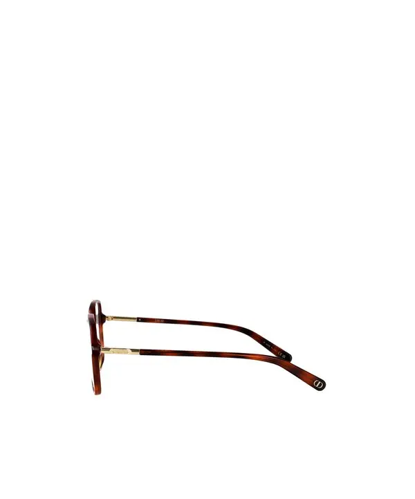 Dior Square Frame Eyeglasses - Brown
