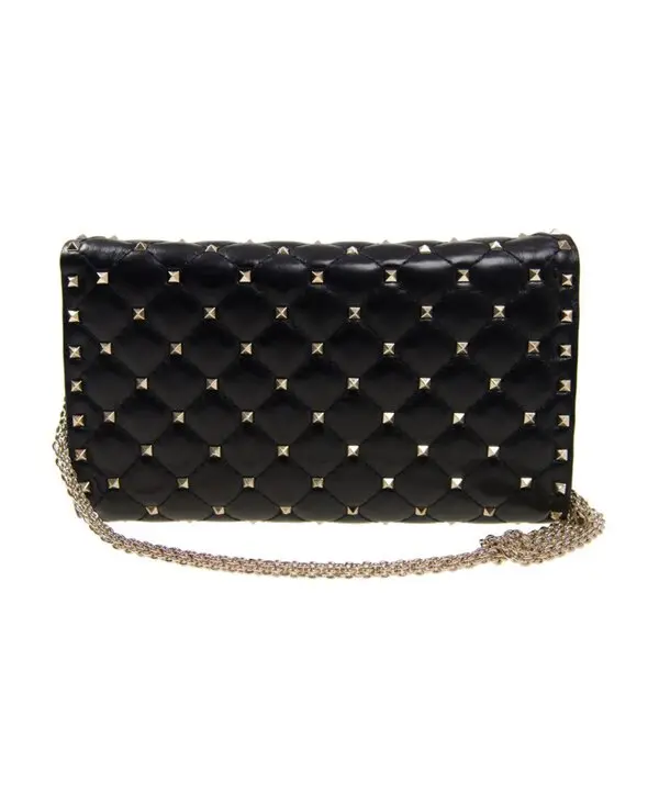 Valentino Garavani Rockstud Spike Crossbody Clutch - Black