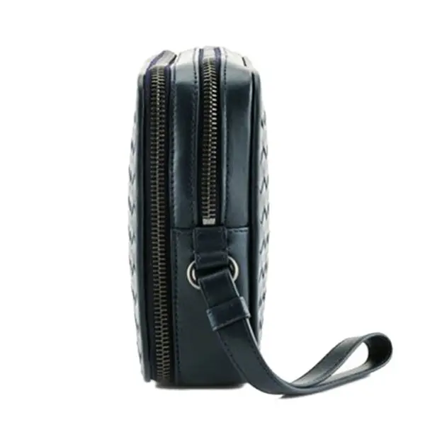 Bottega Veneta Woven Multi-layer Zipper Clutch