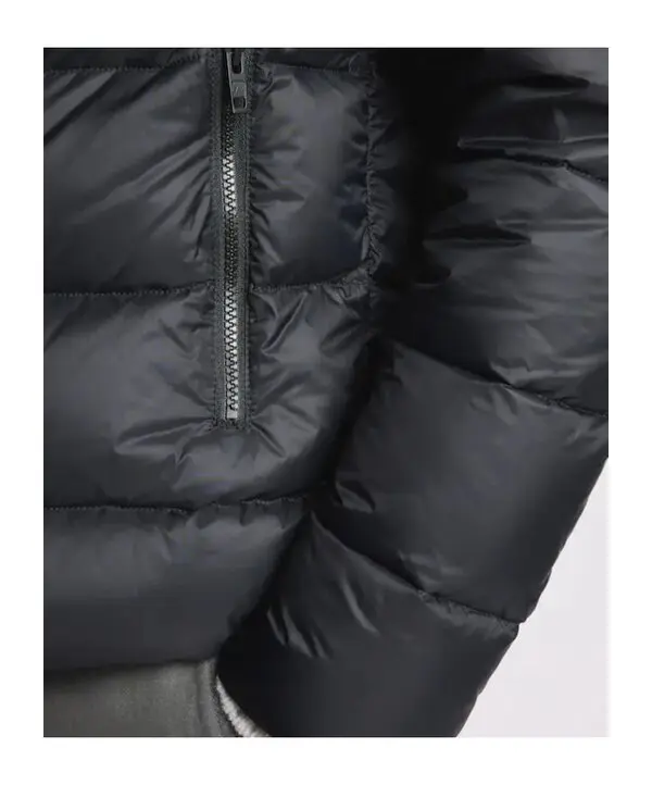 FAY Quilted Down Jacket With Hood - Black