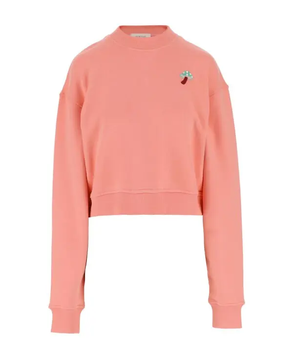 Sportmax Embroidered Logo Crewneck Sweatshirt - Pink