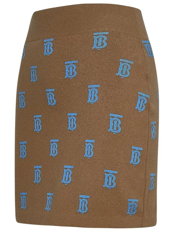 Burberry Monogram Print Jacquard Miniskirt