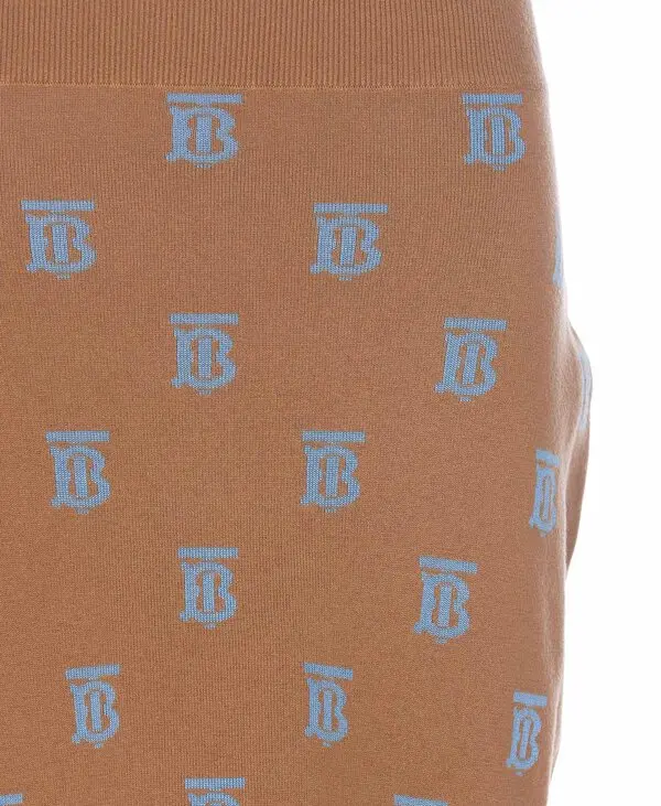 Burberry Monogram Print Jacquard Miniskirt