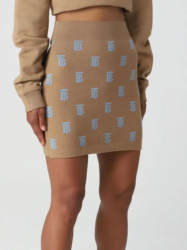 Burberry Monogram Print Jacquard Miniskirt