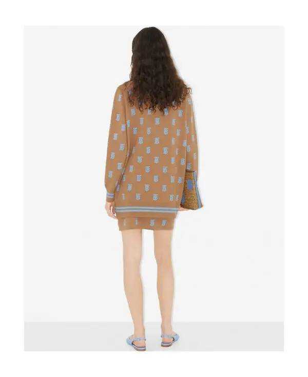 Burberry Monogram Print Jacquard Miniskirt