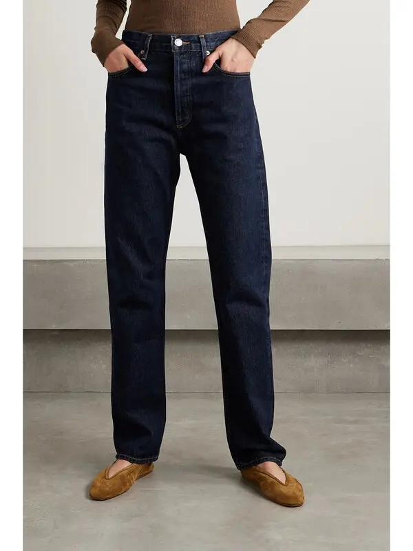 AGOLDE High Waist Straight Leg Jeans