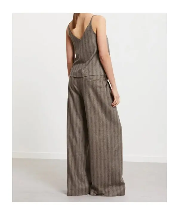 OTTOD'AME Pinstripe Wide-leg Pants