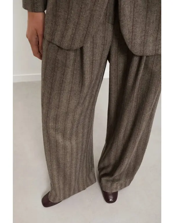 OTTOD'AME Pinstripe Wide-leg Pants