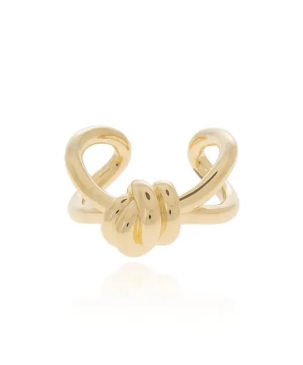 Bottega Veneta Knot Ring - Golden